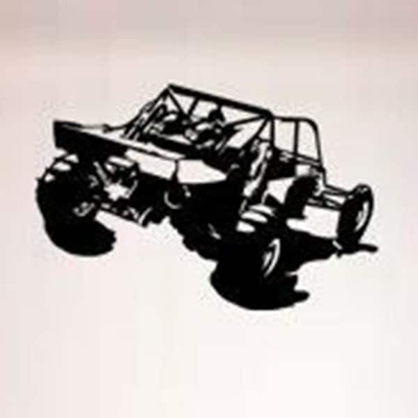 Sand Rail Dune Buggy Dunes Car Decal Wall Vinyl Boys Sticker 22" x 23 ...