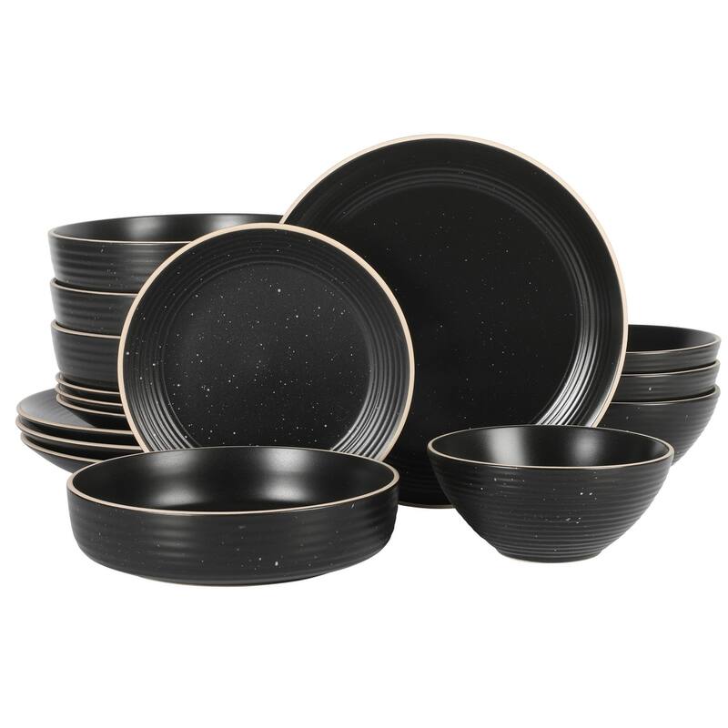 Black Dinnerware Sets - Overstock