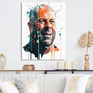 Designart 'Portrait Of Man I' Fashion Man Canvas Wall Art - Bed Bath ...