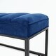 Metal Base Upholstered Bench for Bedroom and Entryway - Bed Bath ...