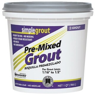 Custom Building Prod. Qt Haystack Premix Grout PMG380QT Unit: EACH ...