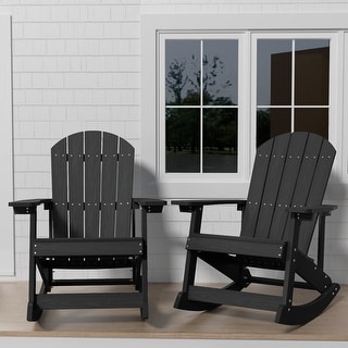 WINSOON HIPS All Weather Outdoor Indoor Oversized Rocking Chair ...