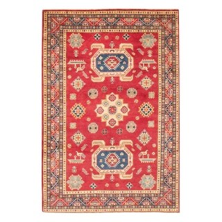 ECARPETGALLERY Hand-knotted Finest Ghazni Red Wool Rug - 6'6 x 9'6 ...