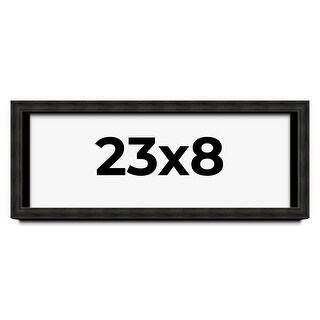 23x8 Shadow Box Black Rustic Barnwood Display Frame | 1.125 Inch Deep ...