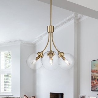 Modern Linear 3-Light Sputnik Glass Pendant Lighting - Bed Bath ...
