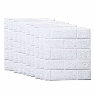 10 Pack Large Self Adhesive 3D Brick Wall Stickers - Bed Bath & Beyond ...