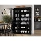 100% Solid Wood 48.5" Kitchen China Buffet Pantry with Solid Wood or ...