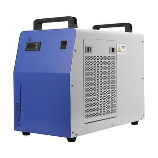 6L Industrial Water Chiller CW-5200, 0.9hp 2.6gpm Water Cooling System ...