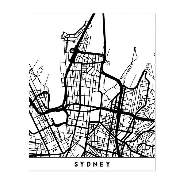 Sydney Australia Maps Coordinates Urban Art Print/Poster - Bed Bath ...