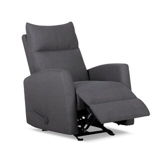 Manual Glider Recliner Oversized Home Theater Seating Polyester Cushion ...