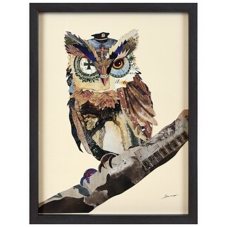 Empire Art "The Wisest Owl" Alex Zeng's dimensional collage, under ...