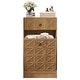 13 Gallon Tilt-Out Laundry Hamper Cabinet with Drawer, Freestanding ...
