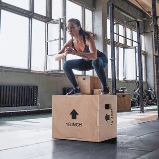 NonSlip/Wooden Plyo Box Easy-to-Assemble Plyometric Jump Box For ...