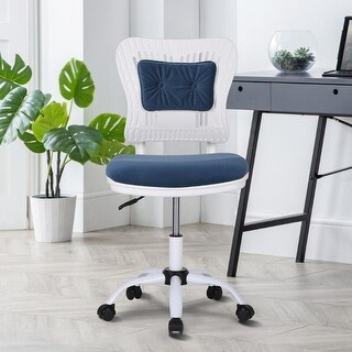 Ergonomic Metal Frame Adjustable Office Chair Teen Desk Chair - Bed ...