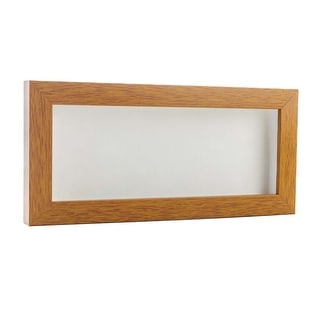 12x24 Shadow Box Frame Light Brown Wood | 3/4" Usable Display Depth ...