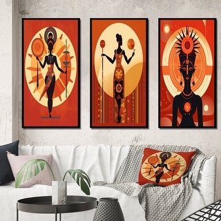 Designart "Orisha Oshun With Mirror Graphic African Goddess I" African ...