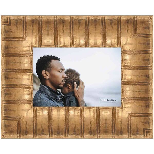 34x22 Ornate Antique Gold Complete Wood Picture Frame with UV Acrylic ...