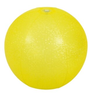20" Yellow Mosaic Inflatable Beach Ball - Bed Bath & Beyond - 38405462