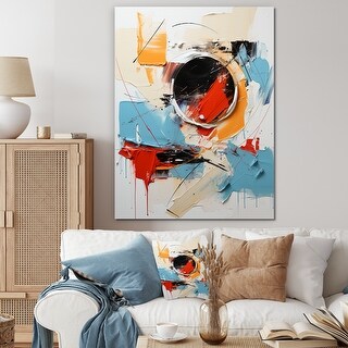 Designart "Blue Passenger Of Fragile Wisdom Abstract" Abstract Painting ...