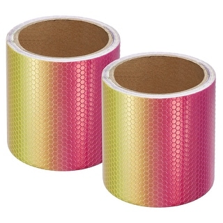 2pcs Reflective Tape, 4" x 10 FT Waterproof High Visibility Warning ...