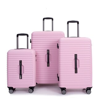 3 Piece ABS+PC Luggage Sets Travel Suitcase Set Multi-Functional ...