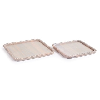 Langley Square Trays, Cream - Bed Bath & Beyond - 37361858