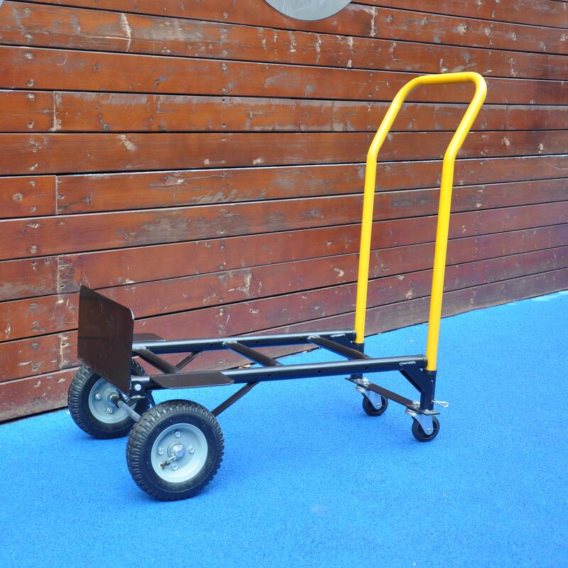 Hand Truck Dual Purpose 2 Wheel Dolly Cart and 4 Wheel Push with Swivel ...