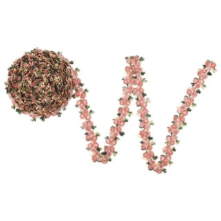 5 Yards Flower Trim Ribbon, Floral Lace Ribbon Trim Style 1 - Bed Bath ...