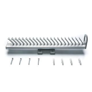16.14'' Pull Out Tie Rack Slide w/ hooks Grey (Set of 2) - N/A - Bed ...