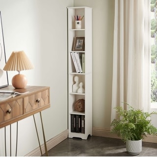 8-Tier Media Tower Rack, CD DVD Slim Storage Cabinet with Adjustable ...