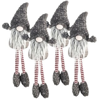 A&B Home Set of 4 Sitting Gnomes With Soft Legs - Bed Bath & Beyond ...