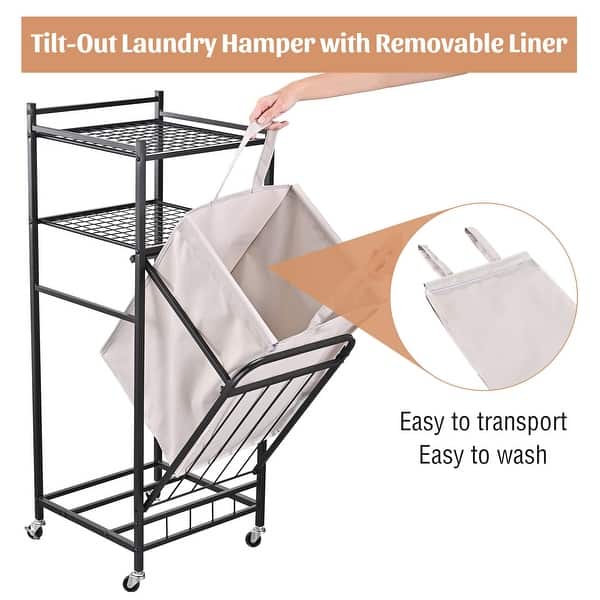 tilt out hamper insert