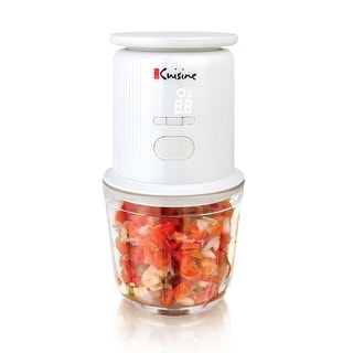 Cordless / Rechargeable Chopper With Scale, 2 Glass Bowls & 2 Blades ...