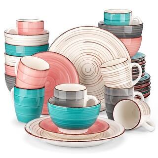 vancasso 32-Piece Exquisite Stoneware Dinnerware Set (Service for 8 ...