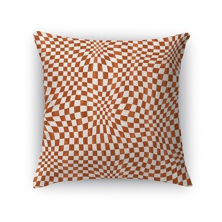 PSYCHEDELIC PUCKER RUST Accent Pillow By Kavka Designs - Bed Bath ...