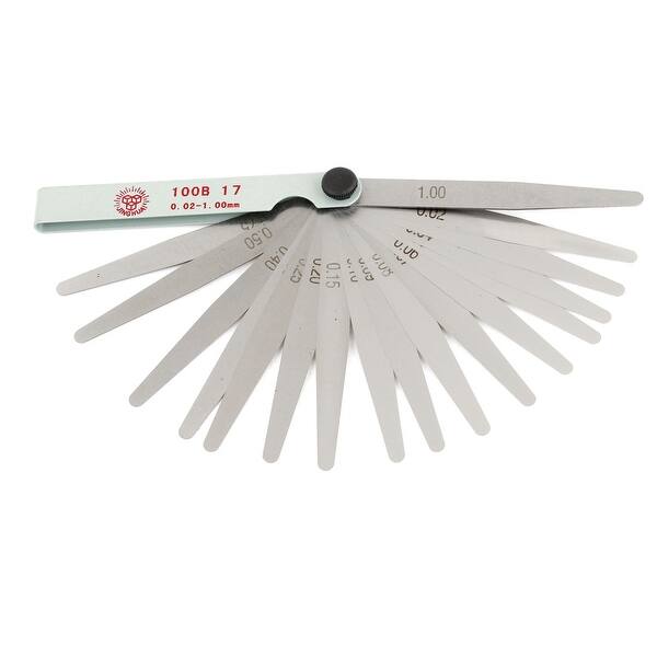 Handy 105mm Long 0.02-1.0mm Thickness Measurement Feeler Gauge ...