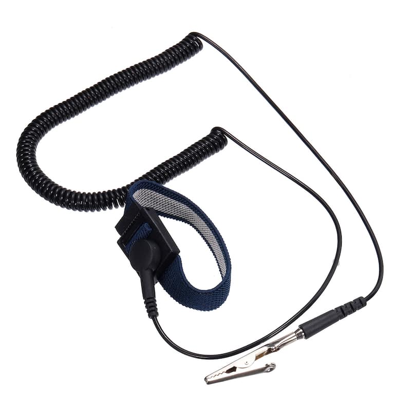 ESD Anti Static Wrist Strap 6ft PU Adjustable Antistatic Bracelet Wired ...