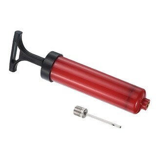 8" Sports Ball Pump Kit Hand Air Inflator with Inflation Needle Red ...