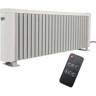 Electric Baseboard Convection Heater 1500W Large Room Space Heater LED ...