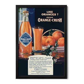 1920s Orange Crush Magazine Advert Premium Framed Poster by The ...