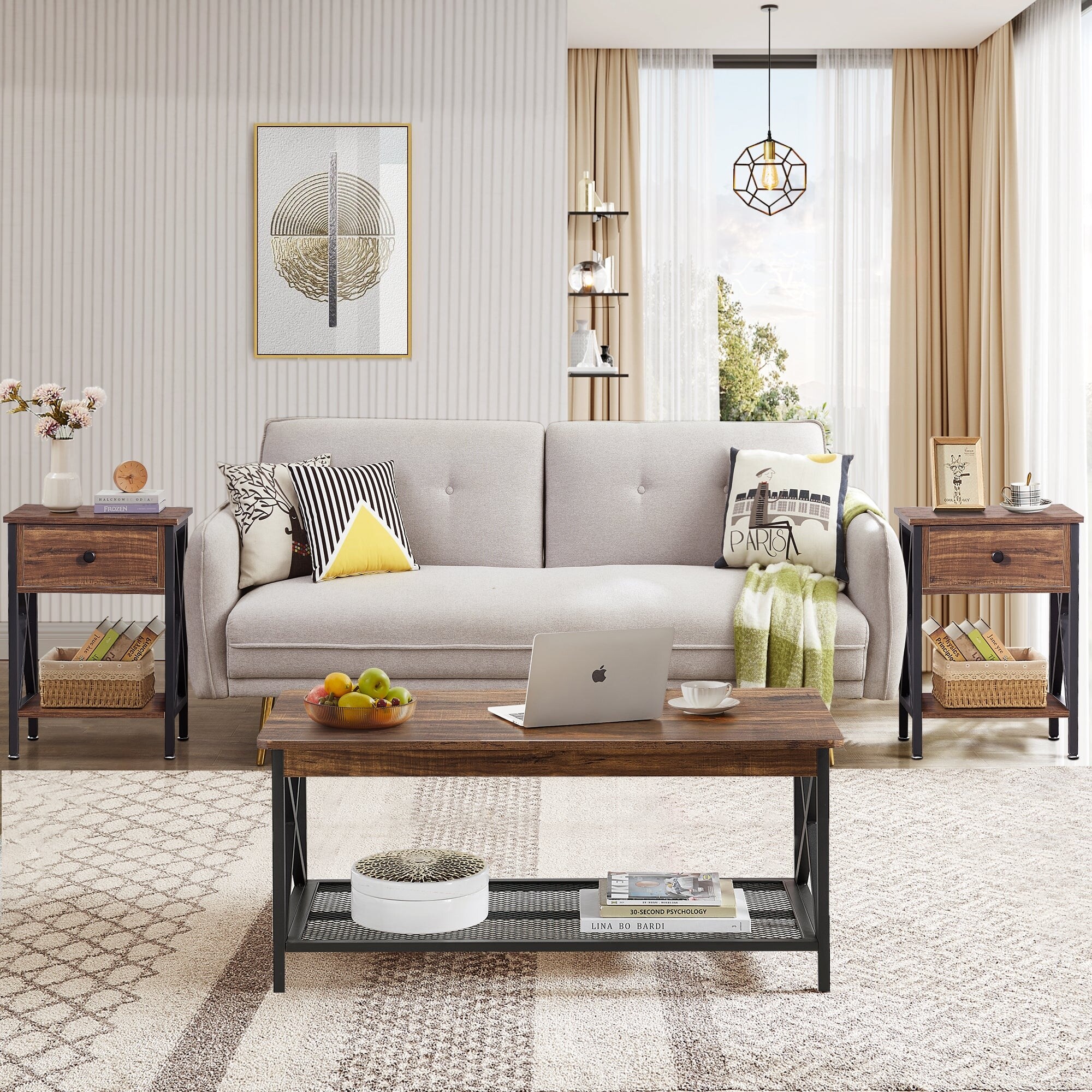 Coffee table with 2 end tables store