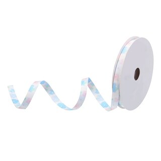 Double Faced Satin Ribbon 10 Yards Blue Flower Hair Bow Decoration ...