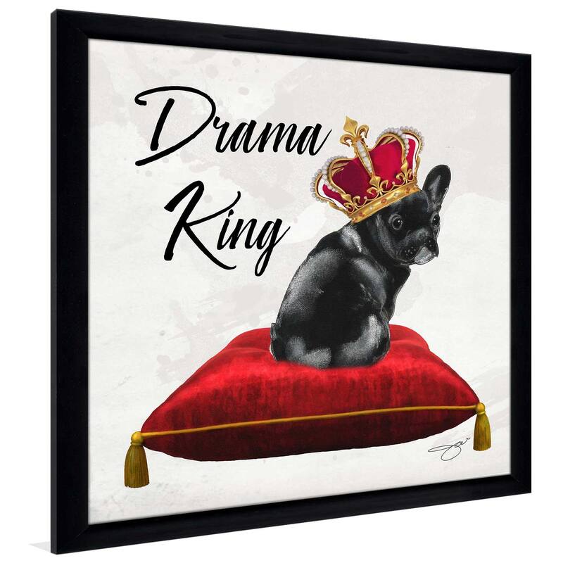 "Drama King Frenchie" by Jodi Print on Acrylic - Overstock - 36536878