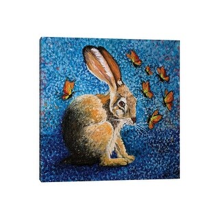 iCanvas "Blue Rabbit" by Elena Belous Canvas Print - Bed Bath & Beyond ...