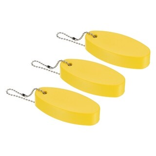 3pcs Floating Keychain Oval Key Chain Buoyant Keyrings for Boating ...