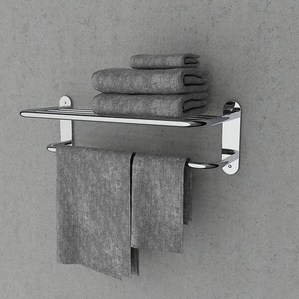 18'' Bathroom Wall Mount Towel Rack Shelf - Bed Bath & Beyond - 37953314