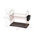 Jiallo Stainless Steel 2-Tier dish rack with dripping tray (Rose Gold ...