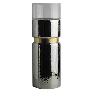 A&B Home 17-inch Halloway Silver Large Candle Holder - Bed Bath ...