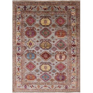 Golden Nile Turkmen Ersari Hand Knotted Wool Rug - 5' 8" X 7' 8" - Bed ...