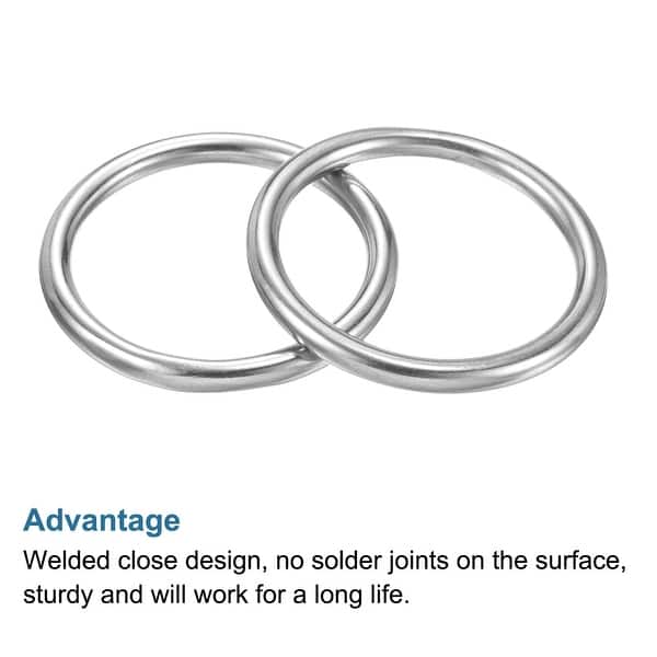 50mmx60mm Dia Metal O Ring Stainless Steel Seamless Welded O-Ring for ...